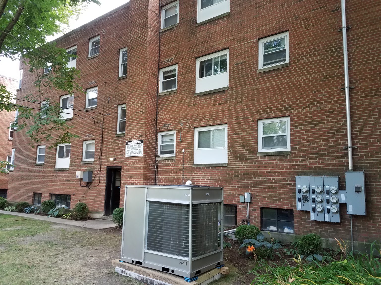 SMTI Field Test Unit installed on Multi-family Building